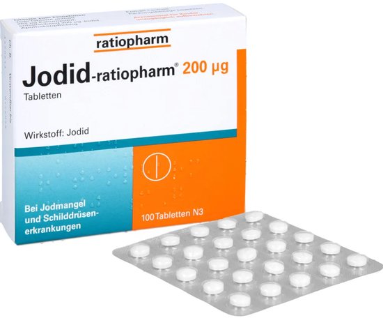 Jodid-ratiopharm 200 μg tabletten, 100 stuks | jodium tabletten ...