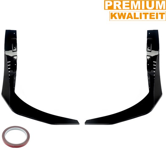 Front Splitter Winglets - Stage 3 - Gloss Zwart - Voor Corvette C7 Z06 ...