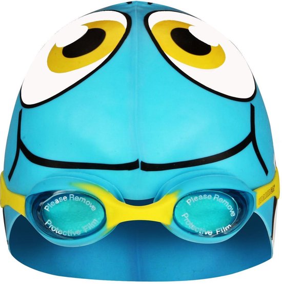 Waimea Zwemmuts Vis met Zwembril - Junior - Anti-Condens - UV-protectie ...