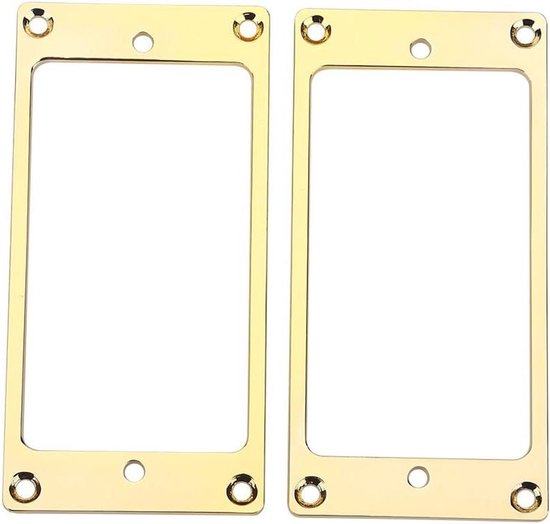 Pickup Mounting Ring - Gold Metal Flat Humbucker Mounting Ring for ...