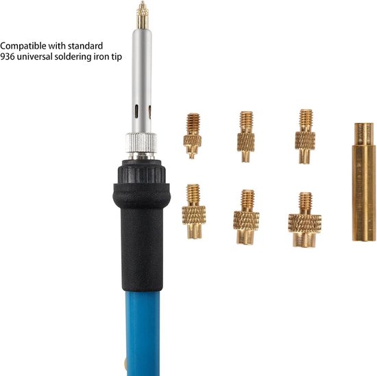 Heat Set Soldering Tip M2 M2.5 M3 M4 M5 M6 1/4 Inch M8 Universal 936 ...