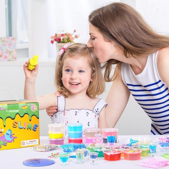 DIY slijmset voor kinderen - Maak zelf slijm met 20 kristallen slijm en ...