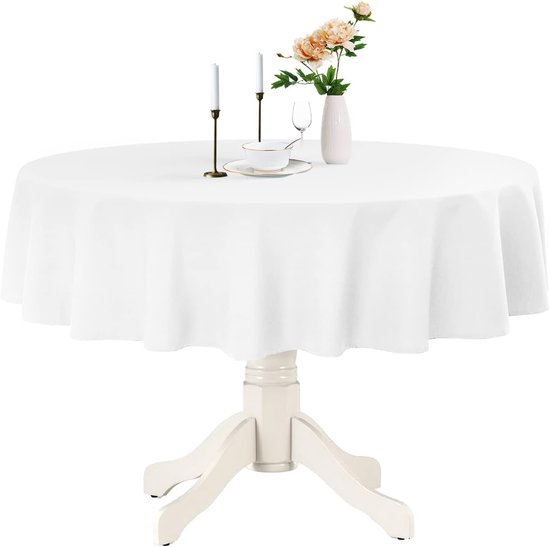 Round Tablecloth - 200cm - Waterbestendig, vlekbestendig, wasbaar - 100 ...