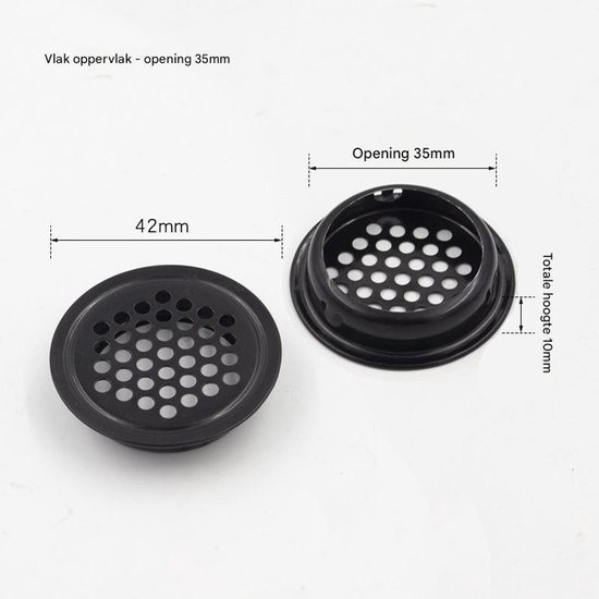 10-stuks ronde luchtroosters - ventilatierooster deksel ...