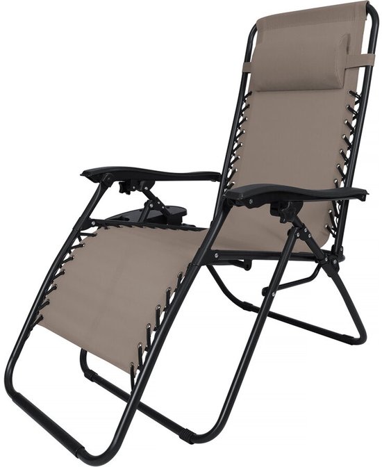 Tuinstoel relax stoel tuin verstelbaar zero gravity loungestoel "Sintra ...