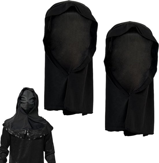 2pcs Halloween gugel cloak medieval gugel hood Wicca Pag hat Adult ...
