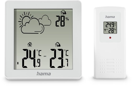 Hama Weerstation "Zakynthos", thermometer, hygrometer, met buitensensor ...