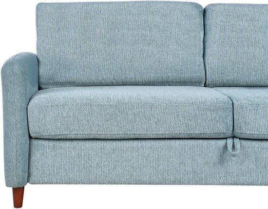 Bank MARE Stof Blauw met opbergruimte 3-zitter | bol