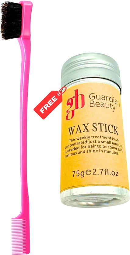 Guardian Beauty Dubbelzijdige Edge Control Borstel & Kam met Gratis Wax ...