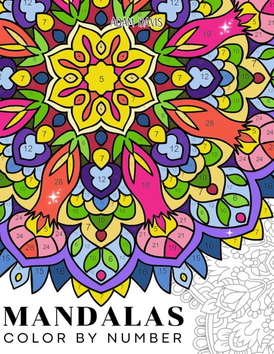 Kleuren Op Nummer Mandala - Kleurboek Mandala Patronen - Mandalas ...