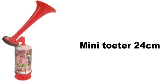 10x Stadion luchtpomp toeter 24cm - pomp toeter EK WK voetbal sport en ...