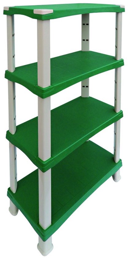 Bama - Futuro - Opbergsysteem - 4 Planken - 80x40x137 cm - Groen | bol