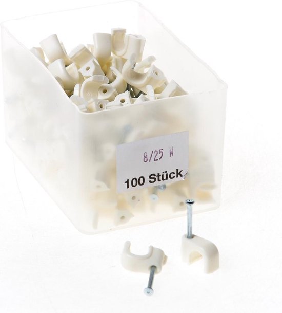 Kabelbeugels wit 8mm 8/25W | bol.com