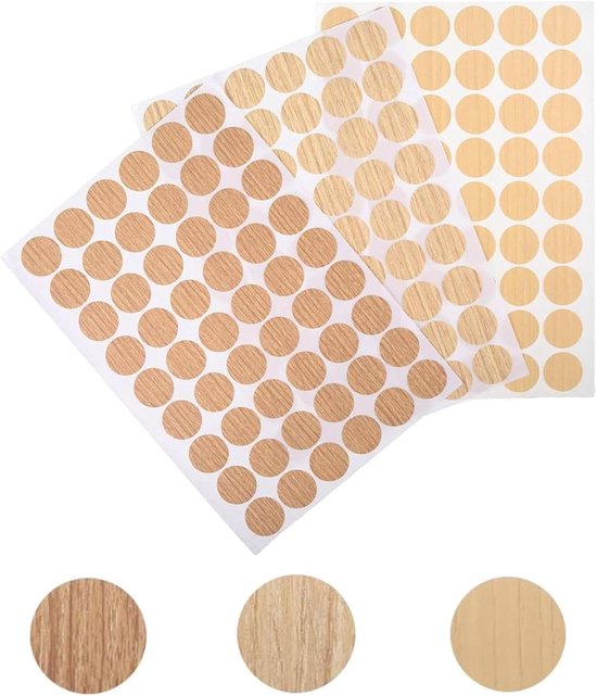 Screw Hole Stickers - 162 Sheets, 3 Sheets 21 mm Hole Cover for Wood ...