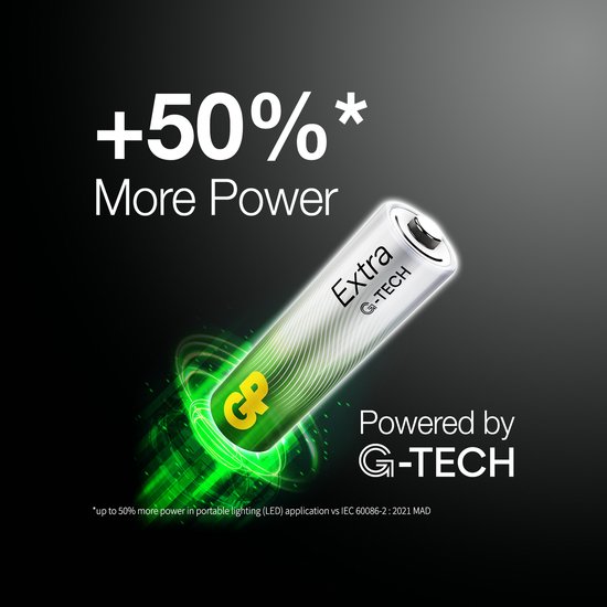 GP Extra Alkaline AAA batterijen - 72 stuks batterijen AAA (Micro/ LR03 ...