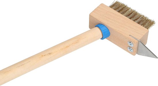 Voegenborstel met stalen borstels en onkruidborstel voor ...