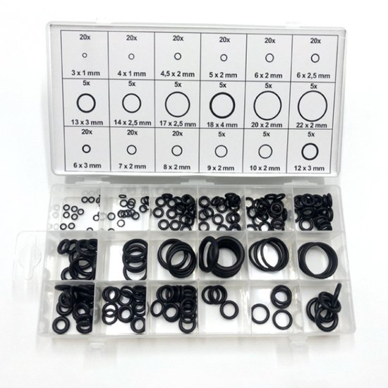 O-ringen - Afdichtring - 225 stuks - 18 maten - O-ringen set ...
