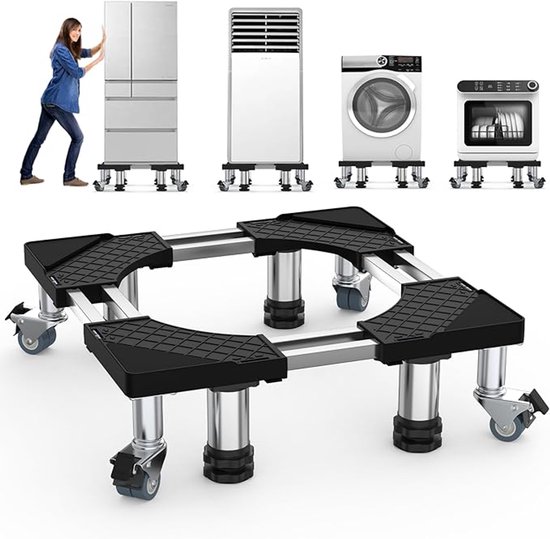 Retadou - Wasmachine, sokkel onderstel met 4 poten + 4 wielen voor ...
