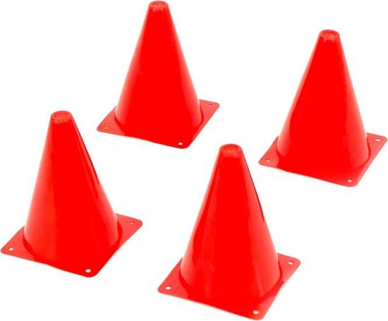 MEIJERS Cones rood per set van 4 | bol