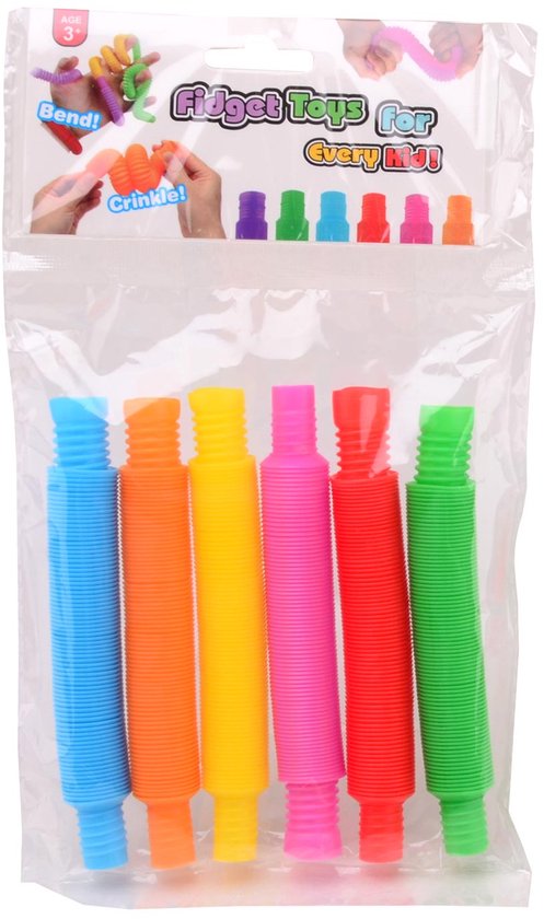John Toy Fidget tubes zakje a 6 stuks | bol