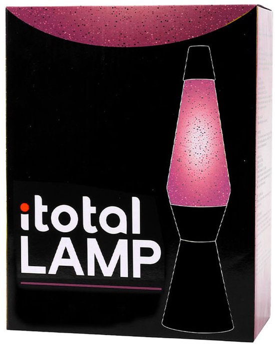 i-Total Lavalamp - Lava Lamp - Sfeerlamp - 40x11 cm - Glas/Aluminium ...