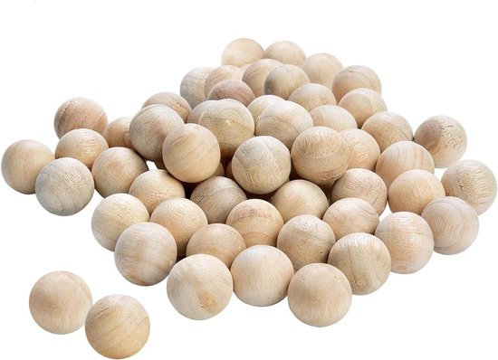 50 Stuks Cederhouten Mottenballen voor Kledingbescherming - Natuurlijk ...