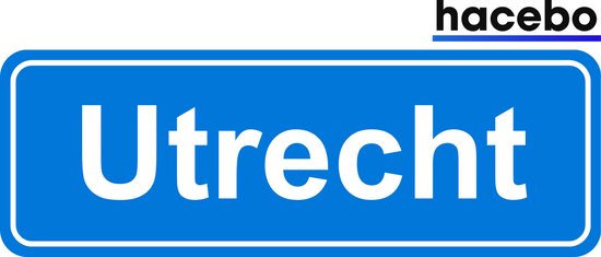 Hacebo - Plaatsnaam Sticker - 29x10 CM - Utrecht sticker ...
