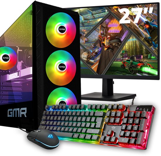 GMR Power Gaming PC SET 27" | Ryzen 9 | 32 GB RAM | 1000 GB SSD ...