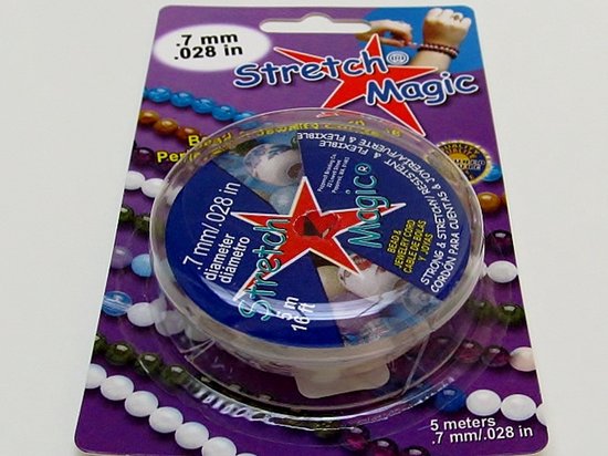 Stretch Magic Stretch Magic Elastiek 0,7 mm Zwart 5 m. | Games | bol