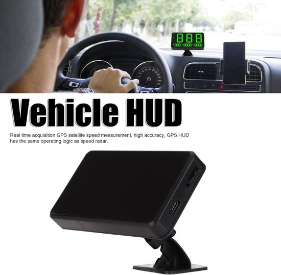 GPS HUD Snelheidsmeter 4.5in Auto Display 2 Alarm USB Voeding Digitale ...