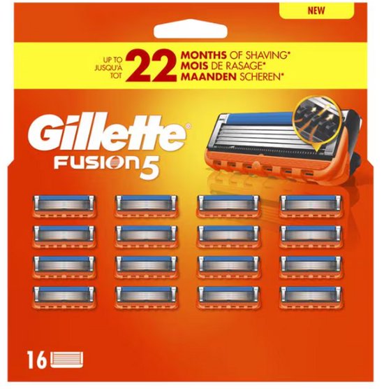 Gillette Fusion Scheermesjes - 5 scherpe mesjes - 16 stuks | bol