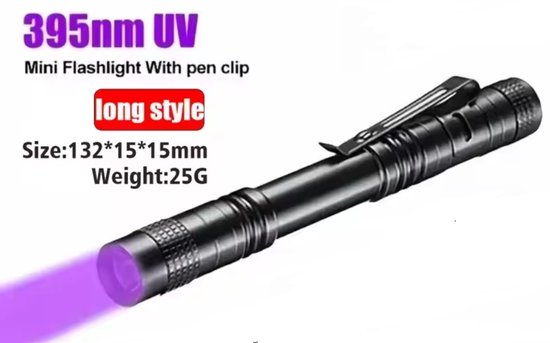 UV Zaklamp - Ultraviolet - Onzichtbare Inkt Marker - Blacklight Pen ...