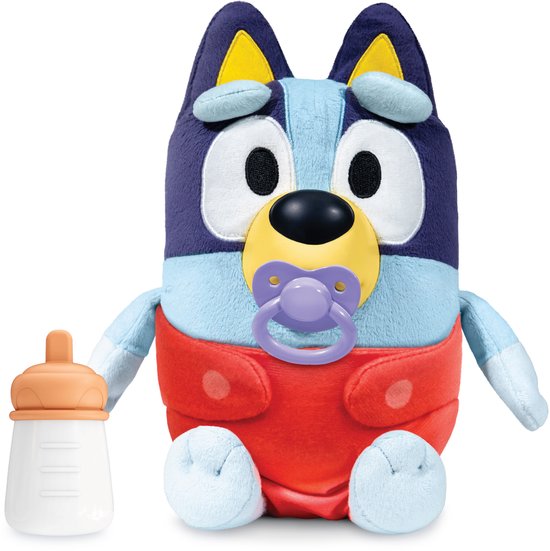 BLUEY - Verzorg & Knuffel je pluchen Baby Bluey - Knuffel met geluid | bol