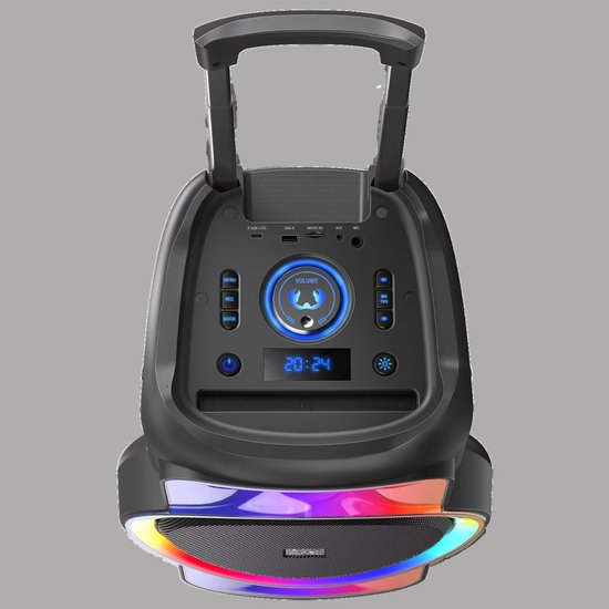 Fresh ’n Rebel draadloze partyspeaker met microfoon en Ledverlichting Lichteffecten... | bol