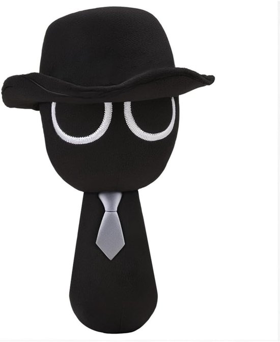 Klikkopers® - Sprunki Knuffels - Black - Sprunki Incredibox Plushie ...