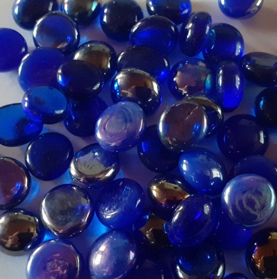 Mini Glas Nuggets Mozaiek Steentjes 250 gram Blauw mix | bol