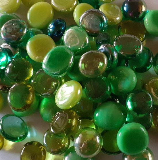 Mini Glas Nuggets Mozaiek Steentjes 250 gram Groen mix | bol