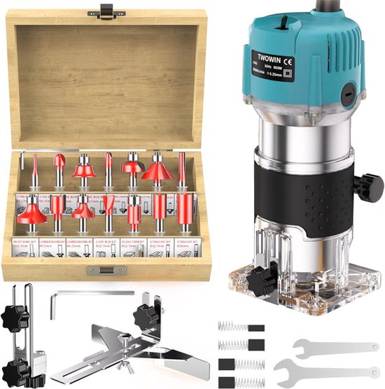 800W elektrische trimmen Machine 30000RPM houtbewerking frezen graveren ...