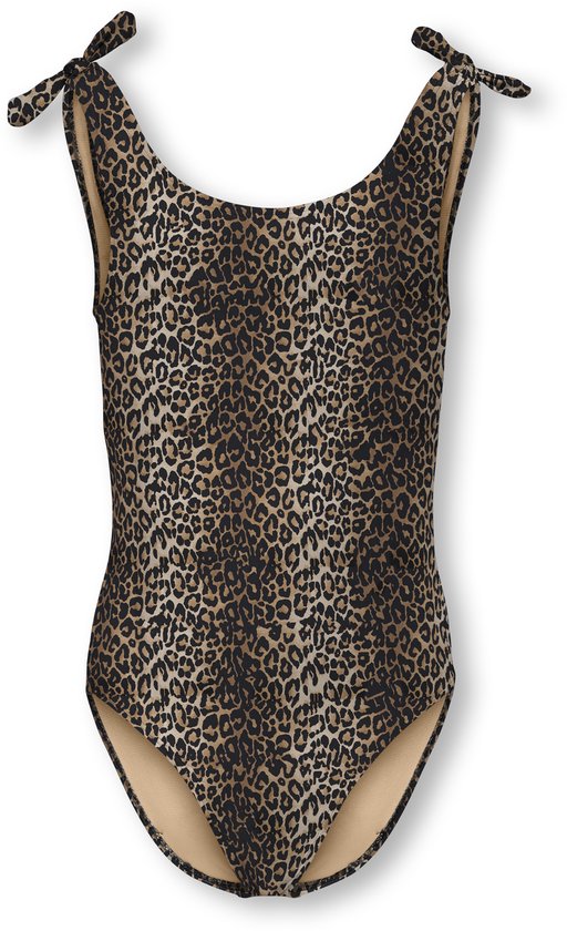 ONLY KOGBEACH KNOT SWIMSUIT ACC Meisjes Zwemkleding - Humus Cool Leo | bol