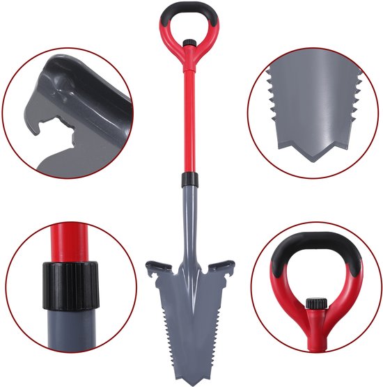 Spade tuinschep Root Killer schep met zaagrand voor wortels ...