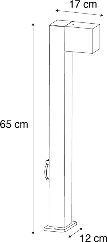 QAZQA baleno - Moderne Staande Buitenlamp | Staande Lamp voor buiten ...