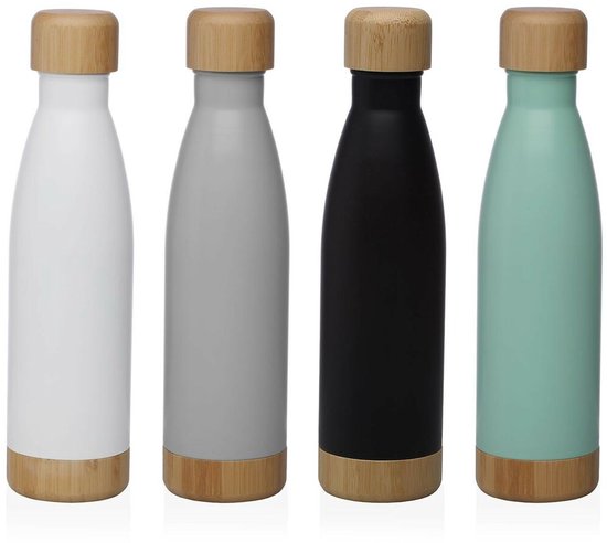 Waterfles Versa Grijs Staal 500 ml 7 x 27 x 7 cm | bol