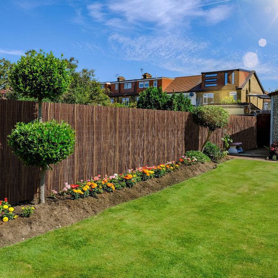 Tuinscherm Wilgenmat op Rol 90 x 300cm ( HxB) – Eenvoudige Montage ...