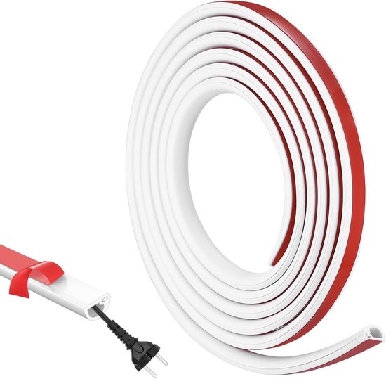 Mini Kabelgoot Zelfklevend - Kabelbrug voor Muur en Plafond - 3 Meter ...