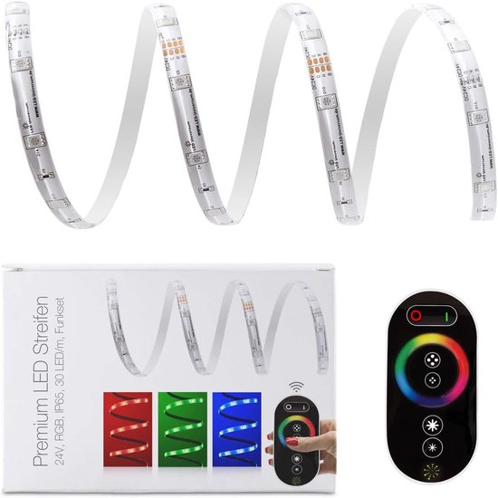 Professionele 20 meter RGB LED strip met afstandsbediening (30 LED/m ...