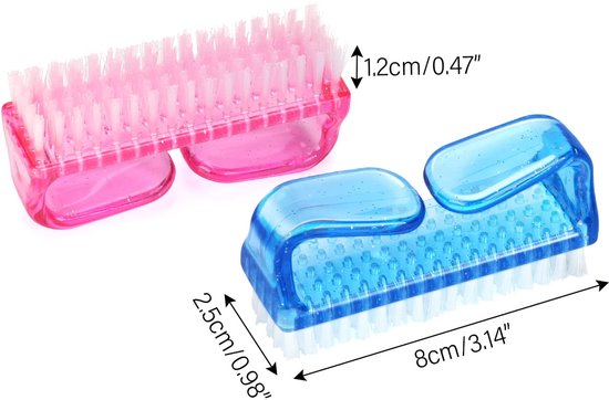 Ibenzoa® Nagelborstel Set: Zachte en Effectieve Reiniging voor Thuis en Reizen in Vier... | bol