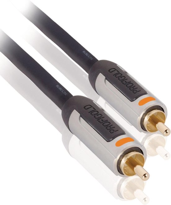 Profigold premium RCA kabel - 1 meter - High-End audiokabel met ...