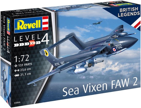 Revell Modelbouwpakket Militaire voertuigen - 03866 Sea Vixen FAW 2 ...