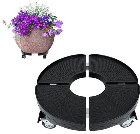 NAIZY Plantenroller Rond 39-52cm Verstelbare rolplank Planten buiten ...