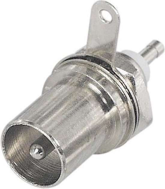 Coax IEC (m) soldeer inbouwconnector / recht | bol